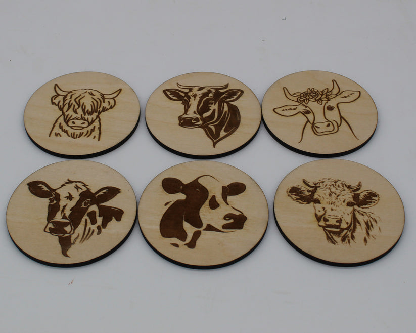 Cow Drink Coasters – Haisley Design